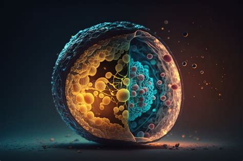 Human Cell Embryonic Stem Cell Microscope Stock Image Image Of