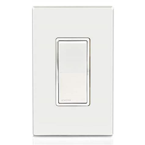 Leviton 15 Amp Decora Weather Resistant 3 Way Switch White W5603 W R02