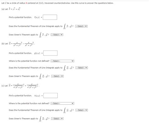 Solved Let C Be A Circle Of Radius Centered At Chegg
