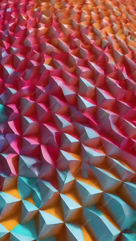 Premium Ai Image Abstract 3d Parametric Pattern Background