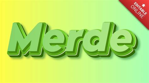 Merde Leaf Nature Text Effect Generator