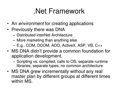 PPT The Net Framework PowerPoint Presentation Free Download ID 498977