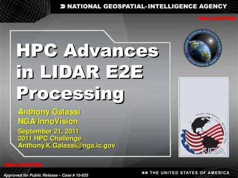 Ppt Anthony Galassi Nga Innovision September 21 2011 2011 Hpc