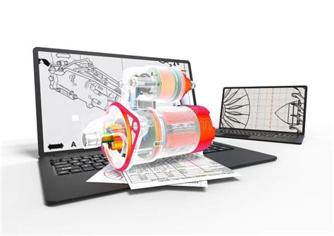 3d Render Image Representing Cad Process Stock Illustration 3d Render Image Representing Cad Process Stock Illustration