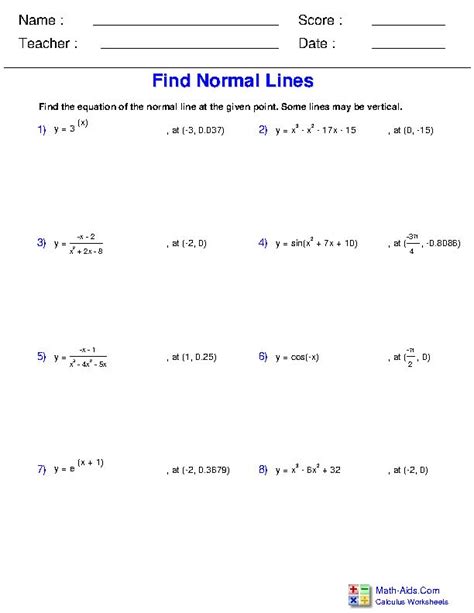 Differentiation Rules