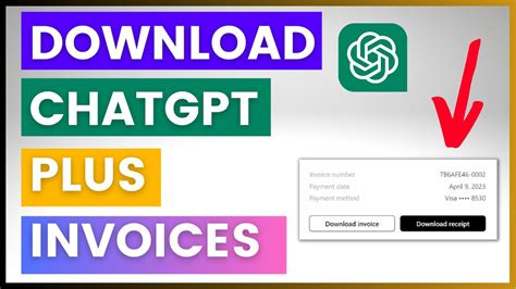How To Download ChatGPT Plus Invoices YouTube