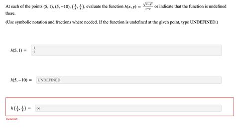 Solved At Each Of The Points 5 1 5 −10 81 81 Evaluate