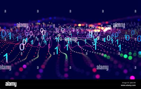 Information Field Binary Code Data Encoding Data Flow Digital Security Internet Technology