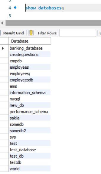 Mysql Drop Database