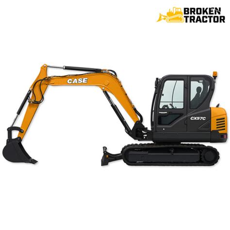 Cx50d Mini Excavator Parts And Info Broken Tractor