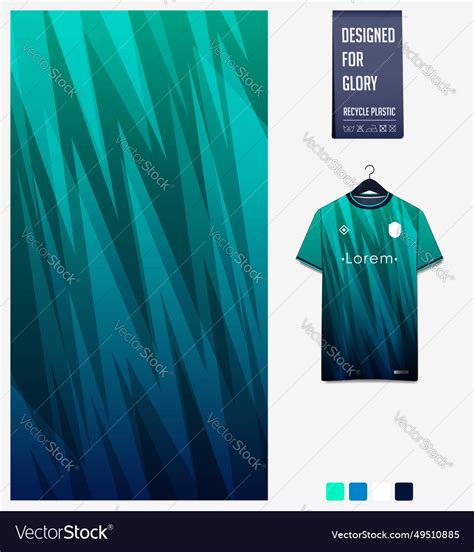 Soccer Jersey Pattern Design Zigzag Royalty Free Vector