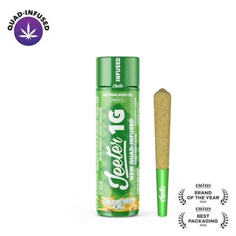 Skywalker Og • Quad Infused Pre Roll • 1g By Jeeter Buy Online Treehouse Cannabis