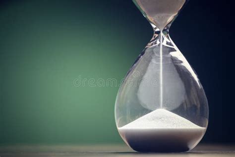 Hourglass Time Passing Background Concept For Business Deadline