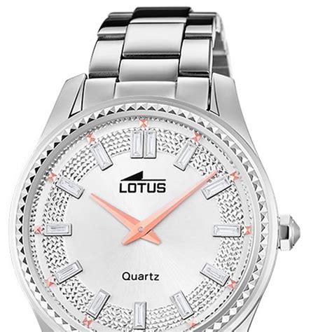 ️reloj Lotus De Mujer Bliss En Acero Y Circonitas Baguette 188981