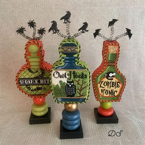 Finishing Of Poison Bottles ~ Canvases By Kirkandbradley Halloween