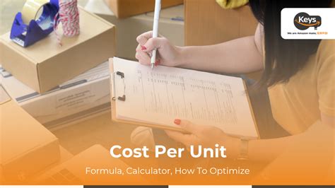 What Is Cost Per Unit Formula Calculator How To Optimize Keys