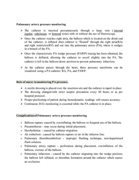Hemodynamic Monitoring Of Critically Ill Patients Docx Heart And Cardiovascular Diseases