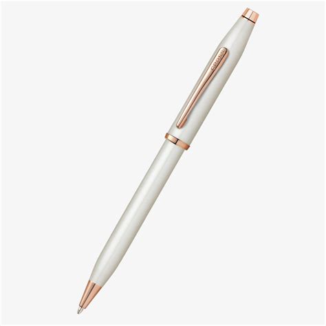 At0082wg 113 Cross Century® Ii Pearlescent White Lacquer With Polished