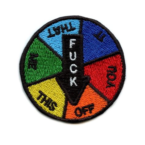 F Off Wheel Embroidered Iron On Patch Patch Collection