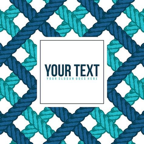 Premium Vector Lasso Rope Vector Pattern Background Template