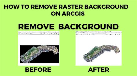 remove background how to remove raster background on arcgis youtube