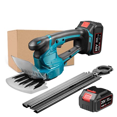21v Cordless Electric Grass Shears 2 In 1 Rechargeable Handheld Grass Cutter Portable Garden