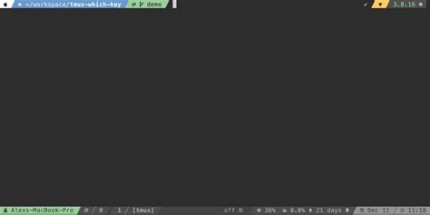 GitHub Alexwforsythe Tmux Which Key A Plugin For Tmux That Allows Users To Select Actions