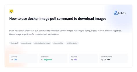 Como Usar O Comando Docker Pull Para Baixar Imagens Docker Labex
