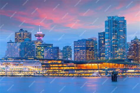 Premium Photo Beautiful View Of Downtown Vancouver Skyline British