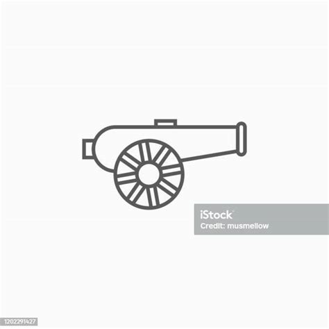 Ikon Meriam Vektor Artileri Ilustrasi Stok Unduh Gambar Sekarang