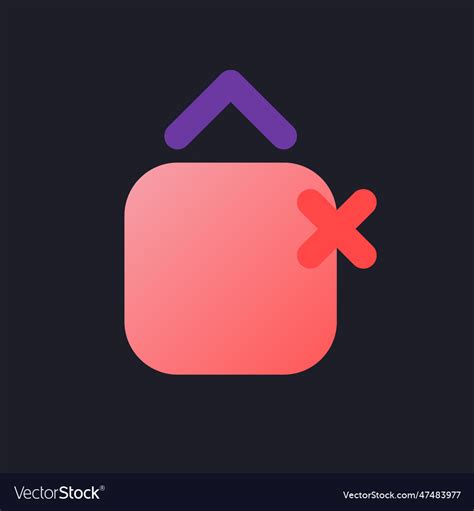 Remove Jump Animation Effect Flat Gradient Fill Vector Image