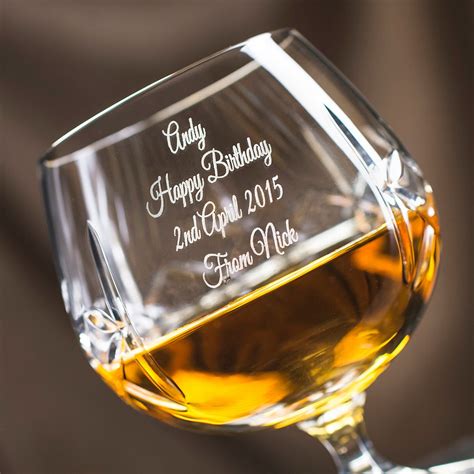 Buy Engraved Crystal Brandy Glass And Brandy T Set For Gbp 3599