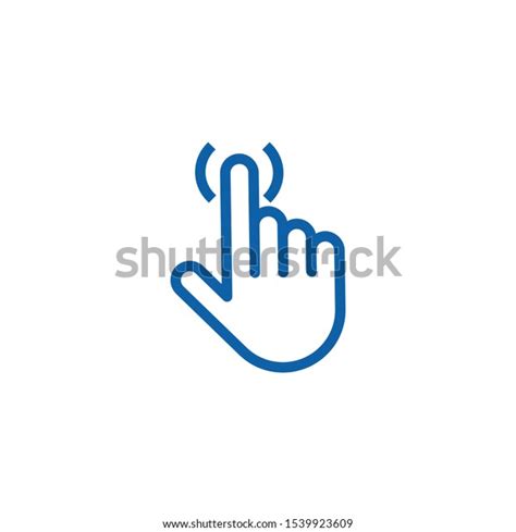 Click Hand Icon Pointer Vector Eps8 Stock Vector Royalty Free