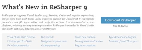 Resharper 9 Released With Support Of Visual Studio 2015 Coding Defined