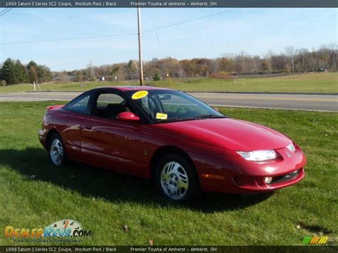 1999 Saturn S Series Sc2 Coupe Medium Red Black Photo 7