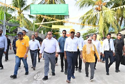 President Solih Pleased With Development Record