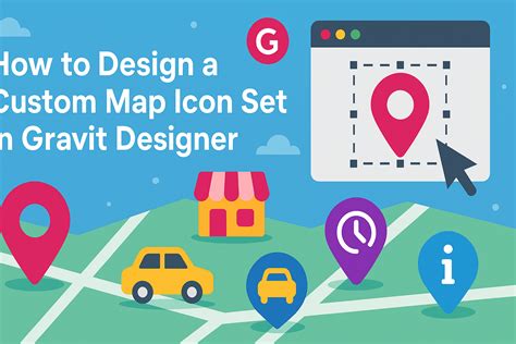 How To Design A Custom Map Icon Set In Gravit Designer
