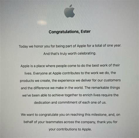 On 6th January Last Year I Started A New Career Opportunity In Apple