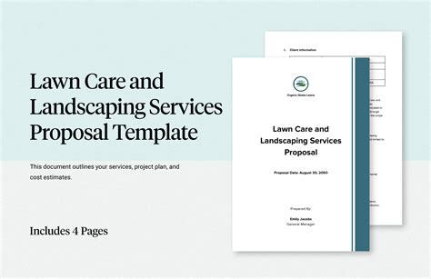 Free Landscaping Proposal Templates Editable And Printable