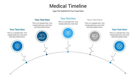 Medical Timeline Diagram Powerpoint Template Incl Business And Company