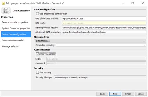 jms connector docs