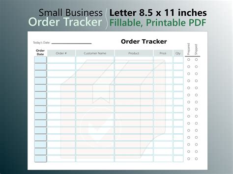 Small Business Order Tracker Printable Printable Word Searches