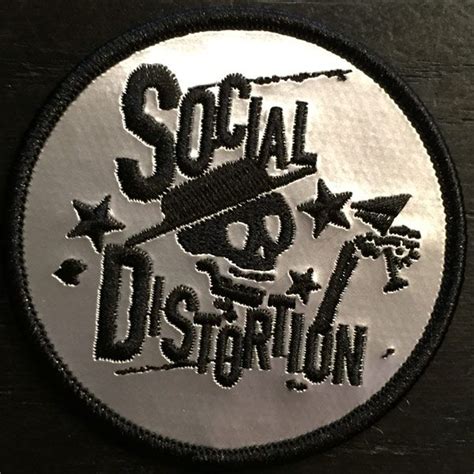 Social Distortion 刺繍ワッペン Circle 2 45revolution