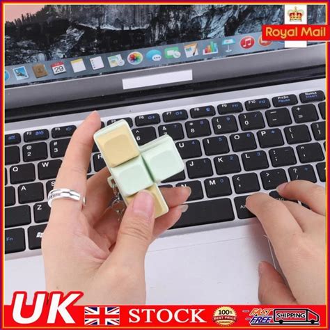 Finger Keyboard Fidget Toys 4 Button Diy Keyboard Clicker Toy Stress