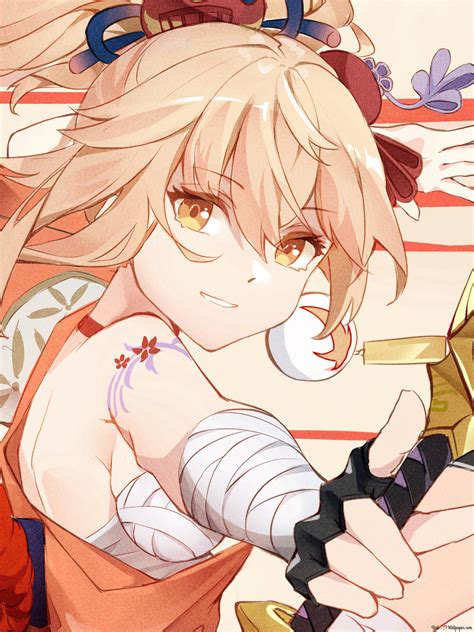 Naganohara Yoimiya Genshin Impact Anime Video Game K Wallpaper Download