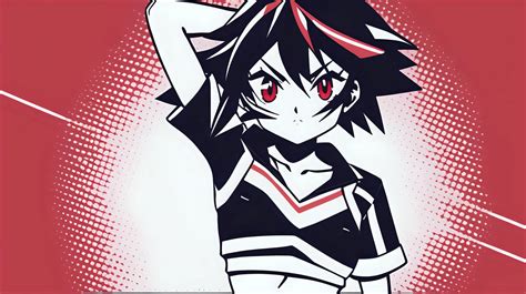 Ryuko Matoi From Kill La Kill Halftone Pose By Hypermythx On Deviantart