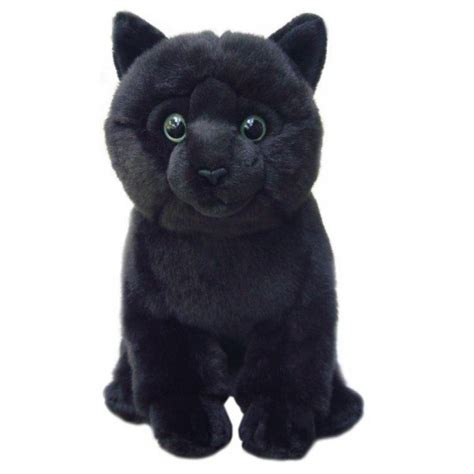 Soft Toy Cat Cuddly Black Toy Cat Faithful Friends