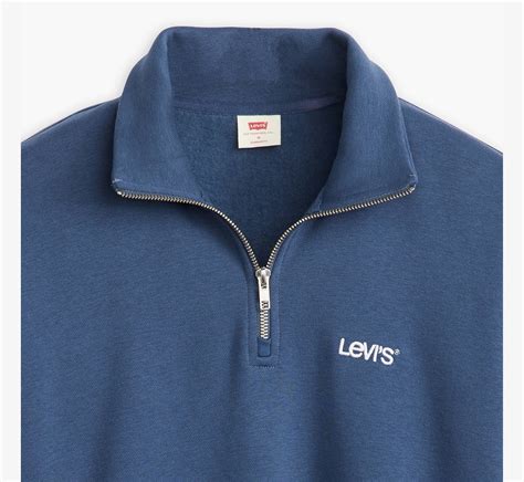 Relay Quarter Zip Sweatshirt Blue Levis® No