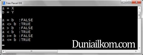 Jenis Jenis Operator Perbandingan Relasional Pascal Duniailkom Jenis Jenis Operator Perbandingan Relasional Pascal Duniailkom
