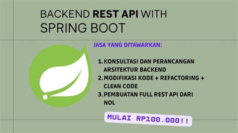 Spring Boot Rest Api Backend Websiteaplikasi Mobile
